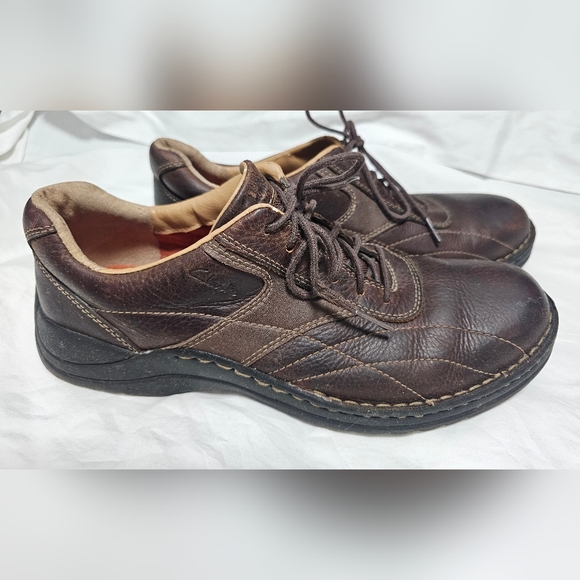 Clarks | Shoes | Mens Clarks Brown Leather Casual Shoes | Poshmark